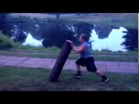 Build total body functional strength - The Log Flip - Mink Training Systems